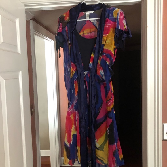 Diane Von Furstenberg | Dresses | Dvf Silk Sheer Dress Rare Find | Poshmark